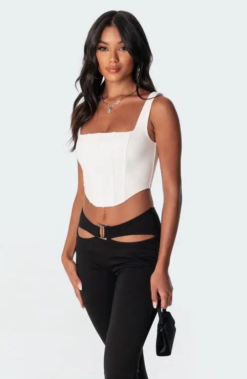 EDIKTED Isla Corset Crop Top