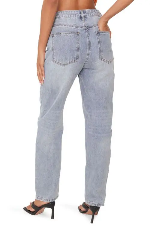 EDIKTED Crossover Boyfriend Jeans