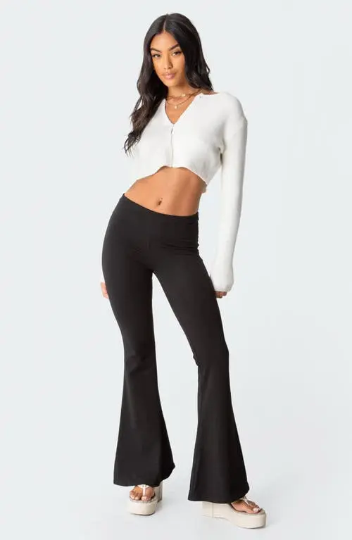 EDIKTED Flared Leggings - Black