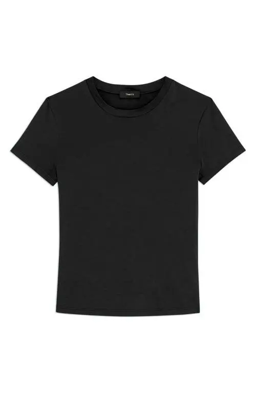 Theory Tiny Apex Organic Pima Cotton T-shirt - Black
