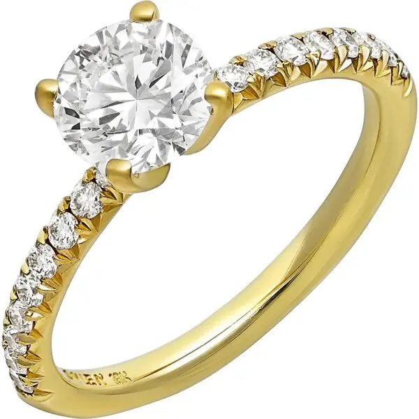 Bony Levy Diamond Engagement Ring Setting - Yellow Gold/diamond