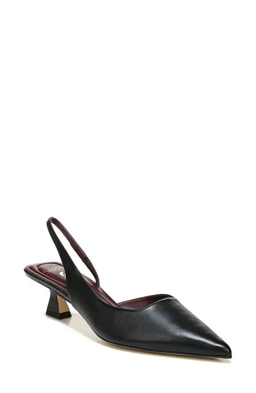 Franco Sarto Devin Kitten Heel Slingback Pump - Black