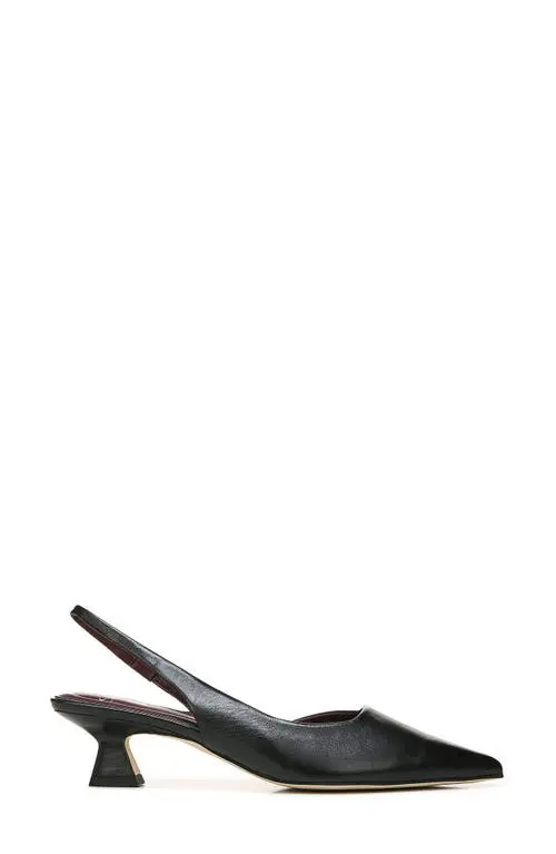 Franco Sarto Devin Kitten Heel Slingback Pump - Black