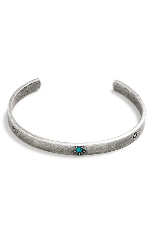 DEGS & SAL Sterling Silver Cuff Bracelet - Turquoise
