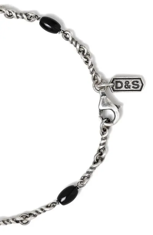 DEGS & SAL Twisted Chain Bracelet - Black