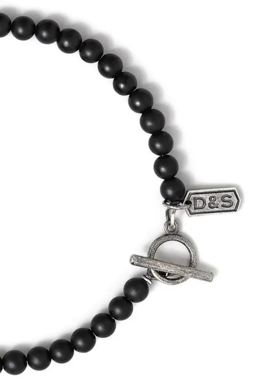DEGS & SAL Beaded Bracelet - Black
