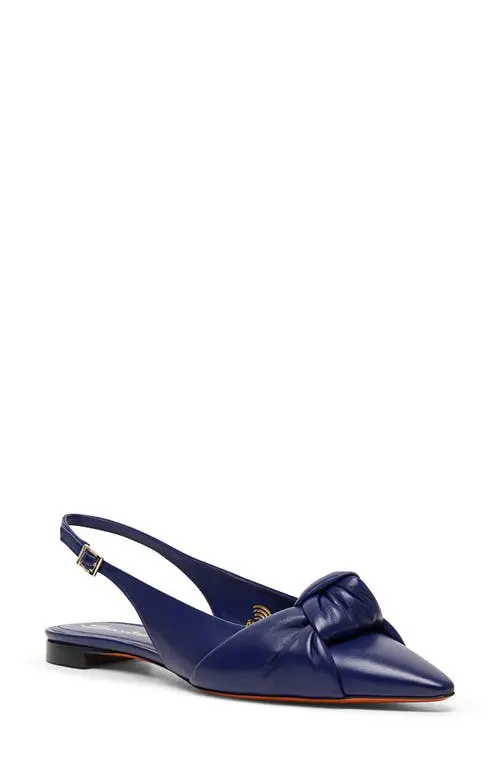 Santoni Slingback Pointed Toe Flat