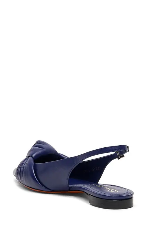 Santoni Slingback Pointed Toe Flat