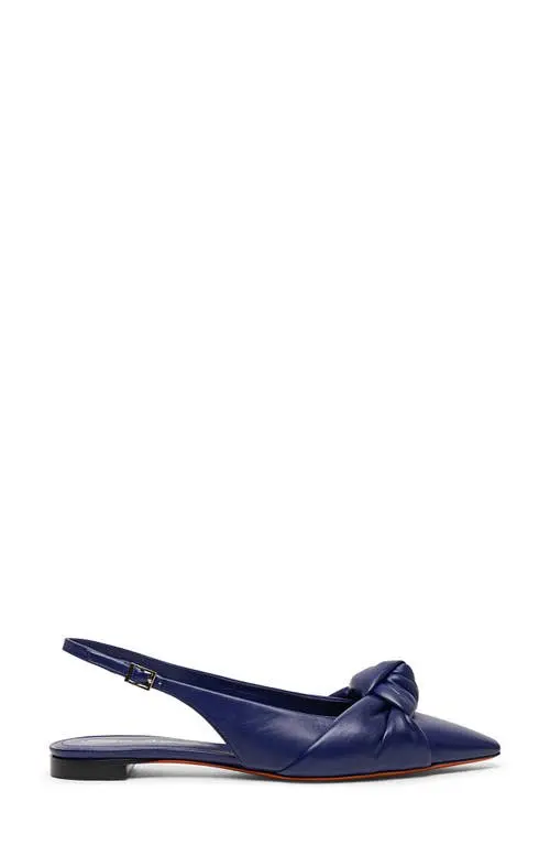 Santoni Slingback Pointed Toe Flat