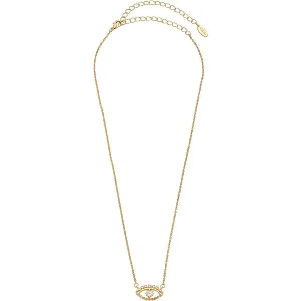 Ettika Evil Eye Pendant Necklace - Gold