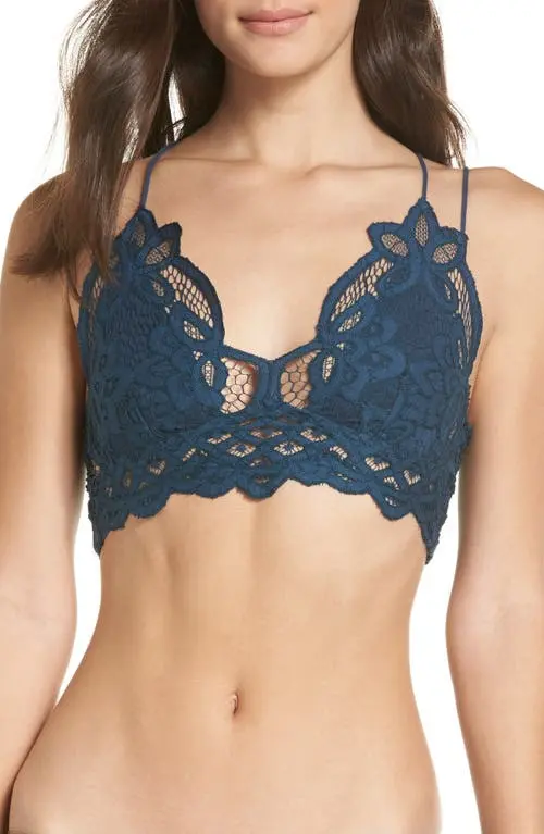 Free People Intimately Fp Adella Longline Bralette - Turquoise