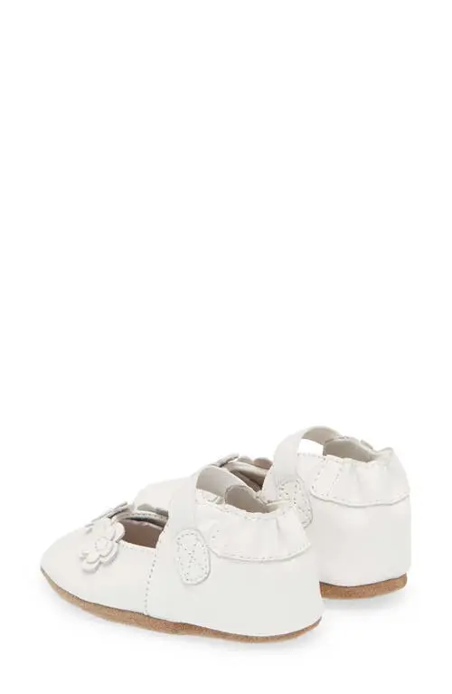 ROBEEZ® Brianna Leather Crib Shoe - White