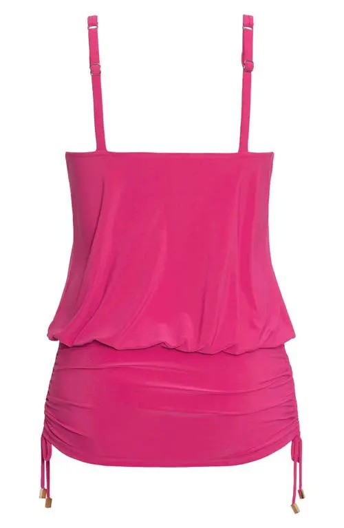 Magicsuit Susan Keyhole Skirted One-piece Swimsuit - Ruby Red