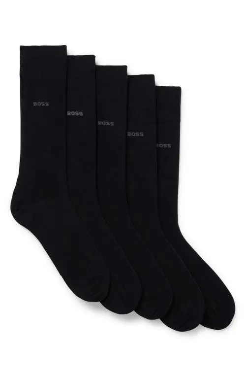 BOSS 5-pack Of Dress Socks - Blk