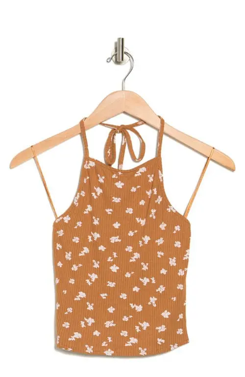 O'Neill Floral Rib Halter Top