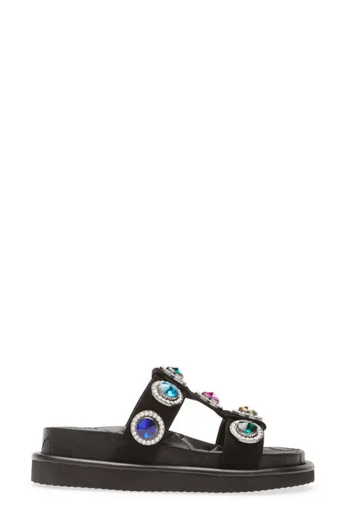 Kurt Geiger Orson Crystal Slide Sandal - Black
