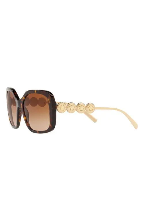 Versace 53mm Square Sunglasses - Havana