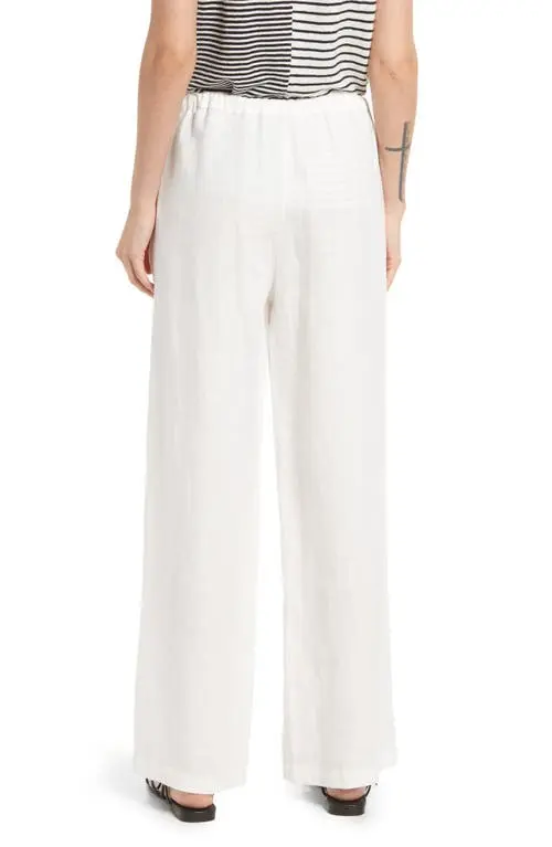Rails Emmie Drawstring Linen Pants - White