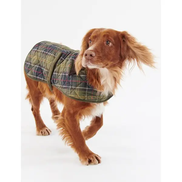Barbour Quilted Tartan Dog Coat - Classic