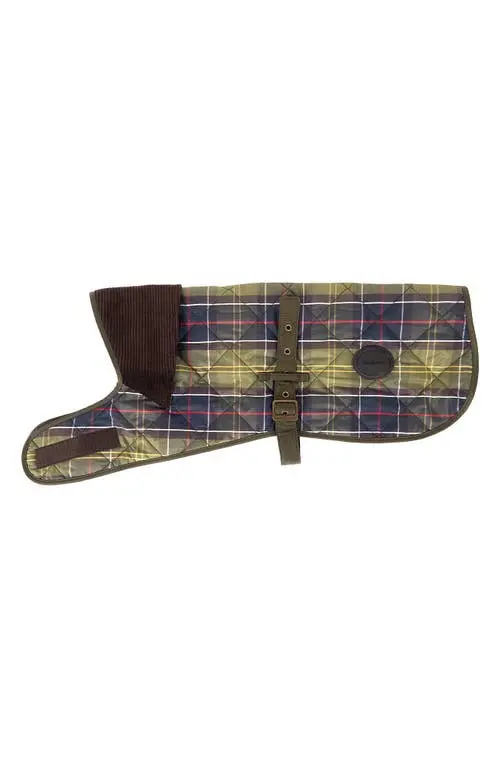 Barbour Quilted Tartan Dog Coat - Classic