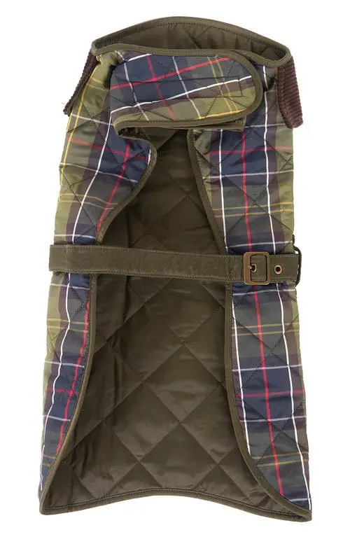 Barbour Quilted Tartan Dog Coat - Classic