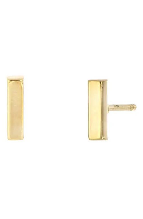 Bony Levy 14k Gold Bar Stud Earrings - 14ky