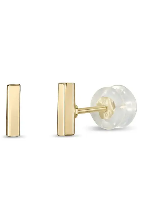 Bony Levy 14k Gold Bar Stud Earrings - Yellow Gold