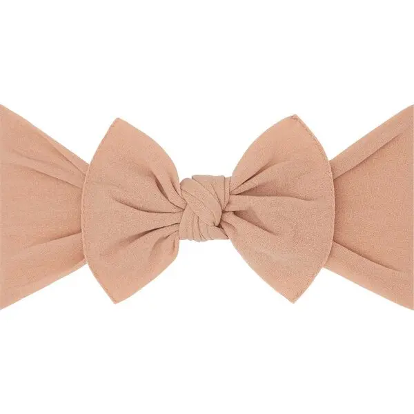 BABY BLING Knotted Bow Headband - Blush