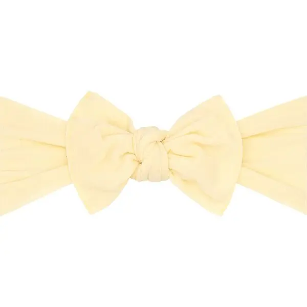 BABY BLING Knotted Bow Headband - Honeysuckle