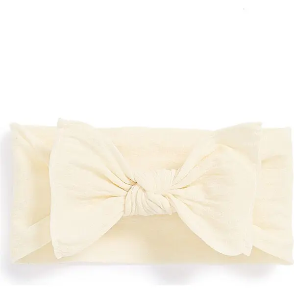 BABY BLING Knotted Bow Headband - Ivory