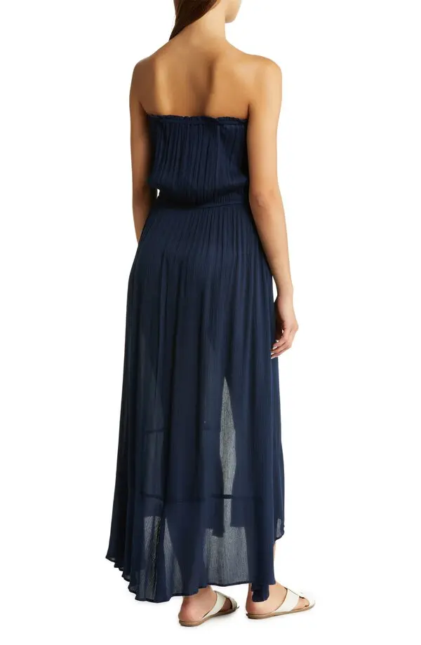 Elan Strapless Maxi Cover-up Dress - Navy