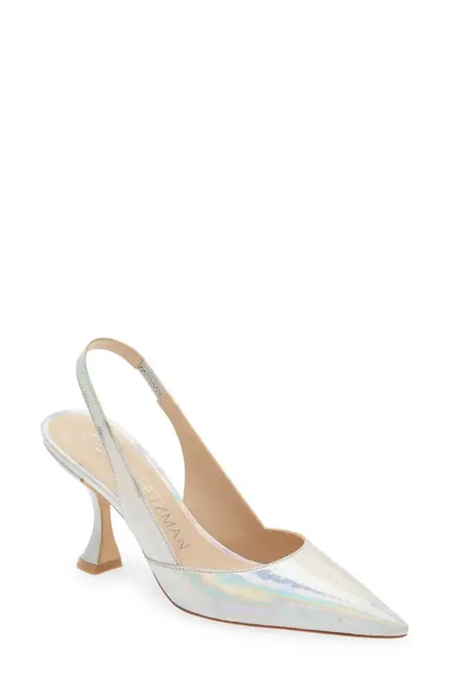 STUART WEITZMAN Slingback Pump - Silver
