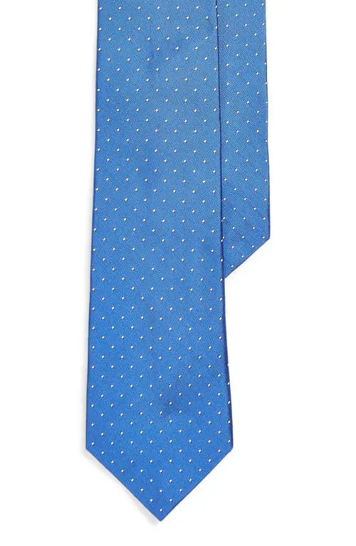 Ralph Lauren Purple Label Polka Dot Standard Neck Tie - Pinot Blue