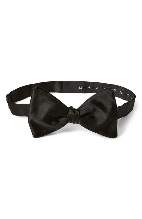 Ralph Lauren Purple Label Pre-tied Silk Bow Tie - Black