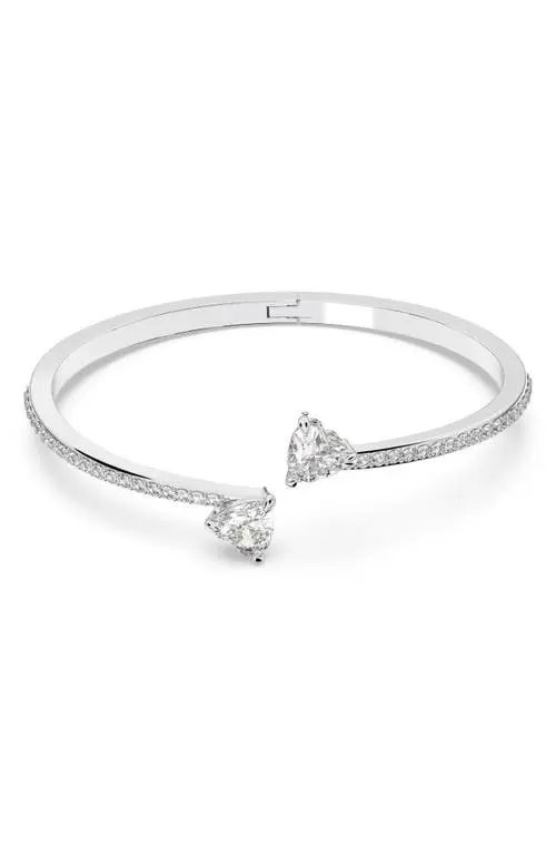 SWAROVSKI Mesmera Hinged Bangle - Silver