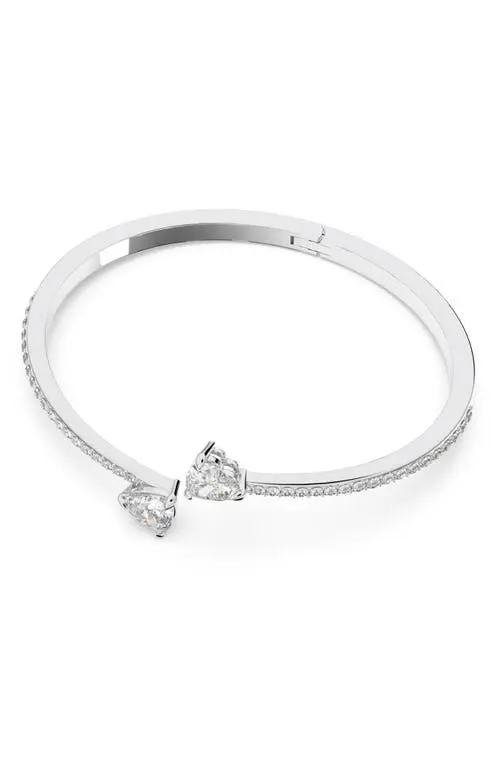 SWAROVSKI Mesmera Hinged Bangle - Silver