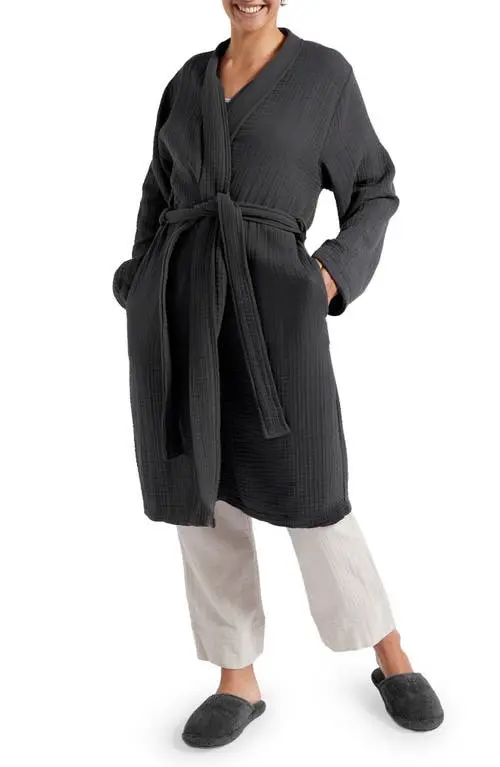 PARACHUTE Gender Inclusive Cloud Cotton Robe - Coal
