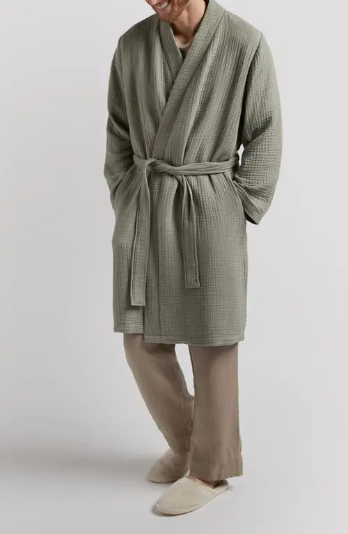 PARACHUTE Gender Inclusive Cloud Cotton Robe - Moss