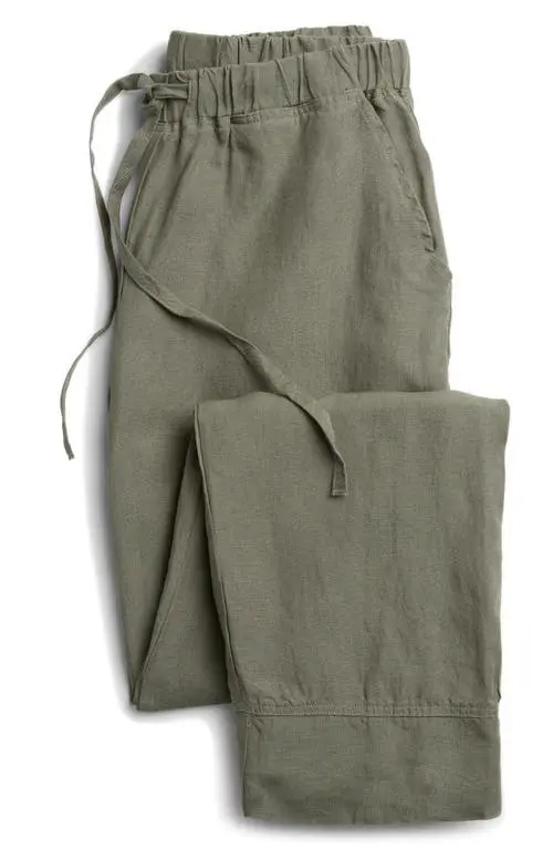 PARACHUTE Linen Lounge Pants - Moss