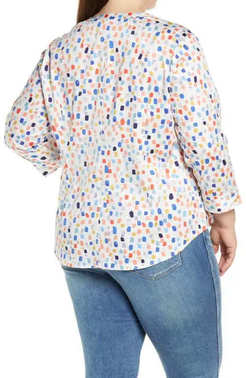 NIC+ZOE Seaglass Print Button-up Shirt