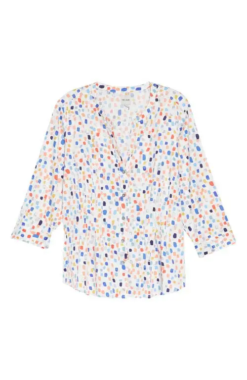 NIC+ZOE Seaglass Print Button-up Shirt