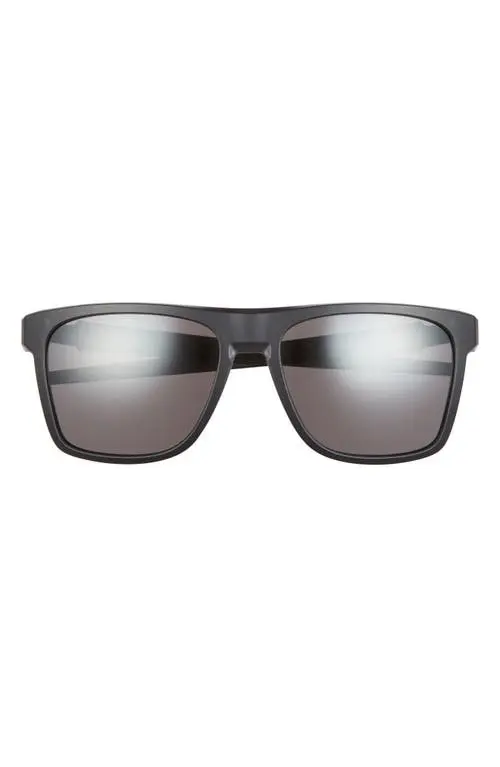 Oakley 57mm Polarized Rectangle Sunglasses - Black