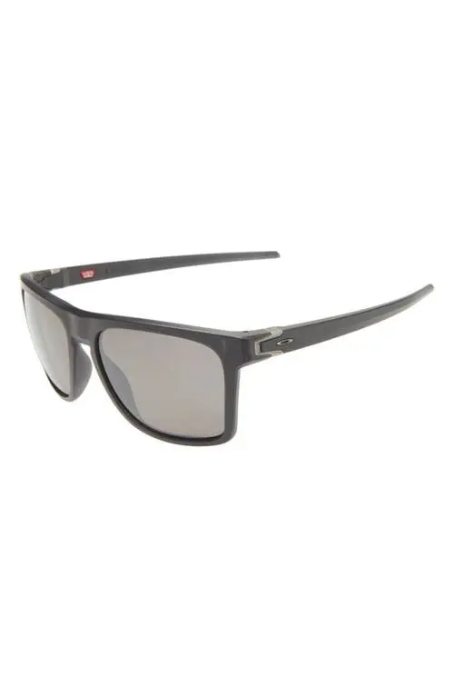 Oakley 57mm Polarized Rectangle Sunglasses - Black