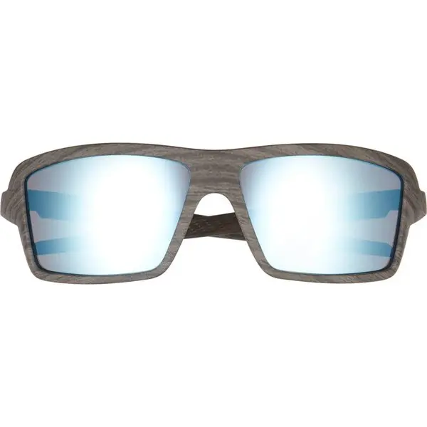 Oakley 63mm Polarized Rectangle Sunglasses - Light Wood