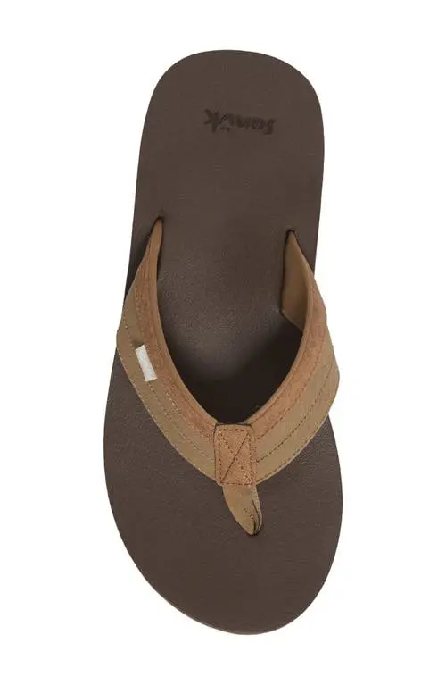 Sanuk Ziggy Flip Flop - Tan