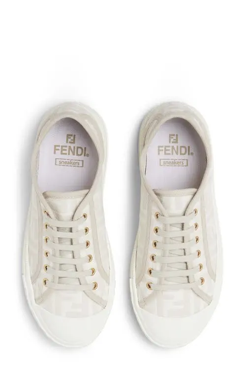 Fendi Ff Domino Sneakers - Ivory