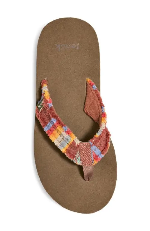 Sanuk Fraid Not Flip Flop - Kona Sunrise