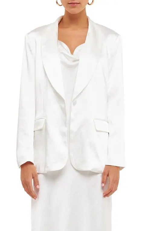 Endless Rose Satin Blazer
