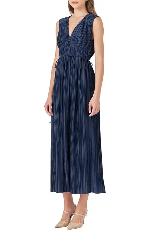 Endless Rose Sleeveless Micropleat Maxi Dress