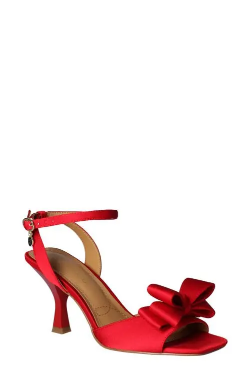 J. Reneé Nishia Ankle Strap Sandal - Red